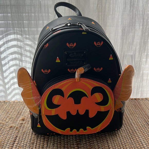 Loungefly | Bags | Loungefly Disney Stitch Pumpkin Candy Corn Halloween ...